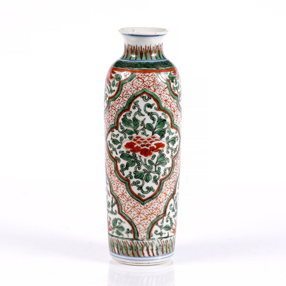 Lot 99 - A Chinese Ming style Wucai vase