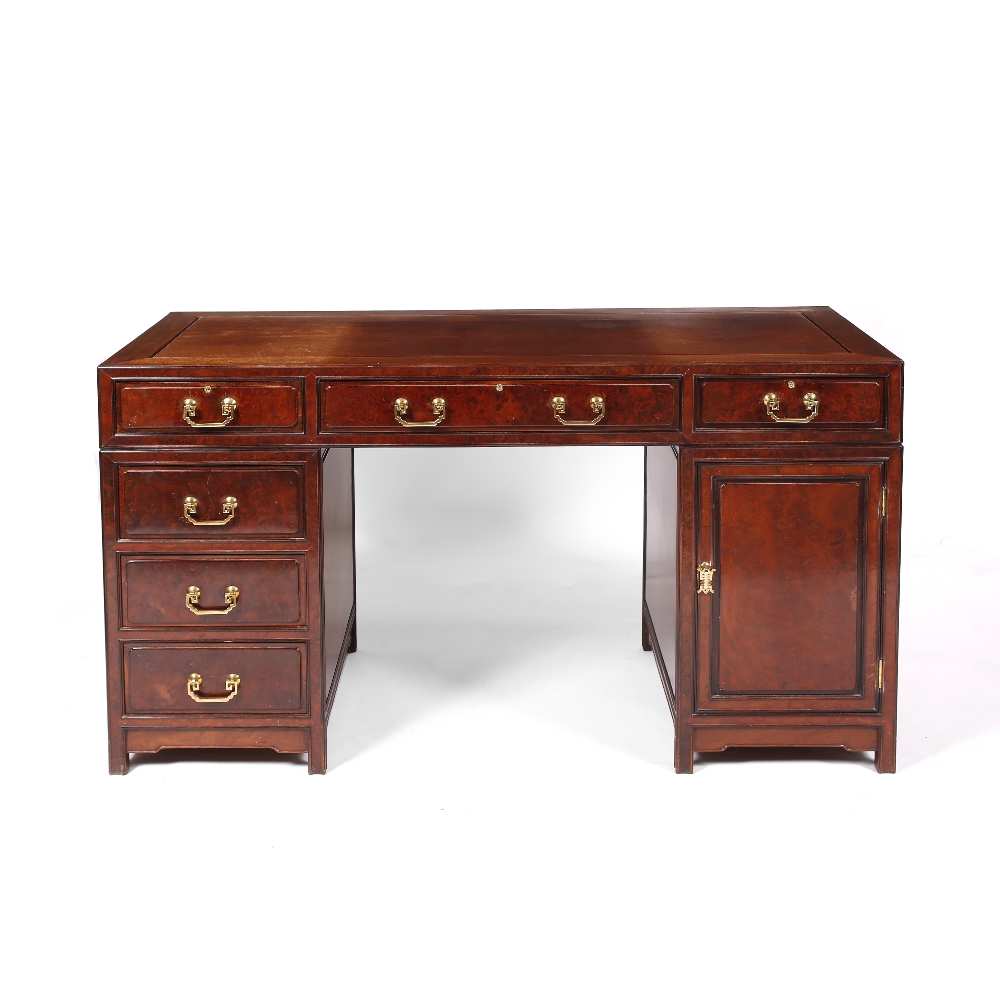 Lot 383 - A Chinese hardwood writing desk
