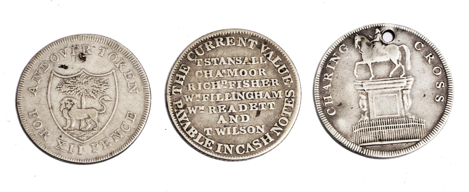 Lot 163 - THREE EARLY 19TH CENTURY SILVER SHILLING