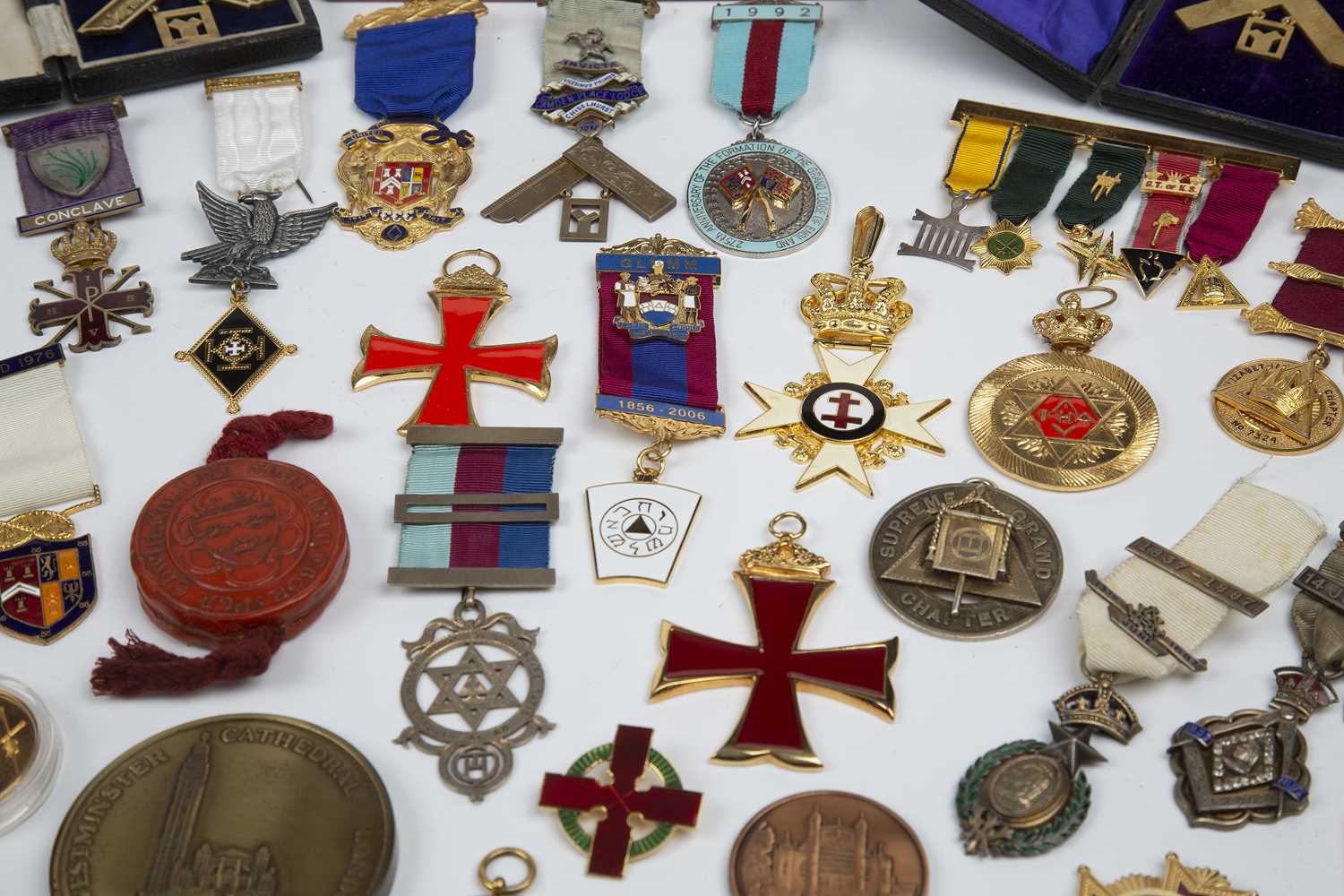 Lot 145 - A collection of Masonic medals to include