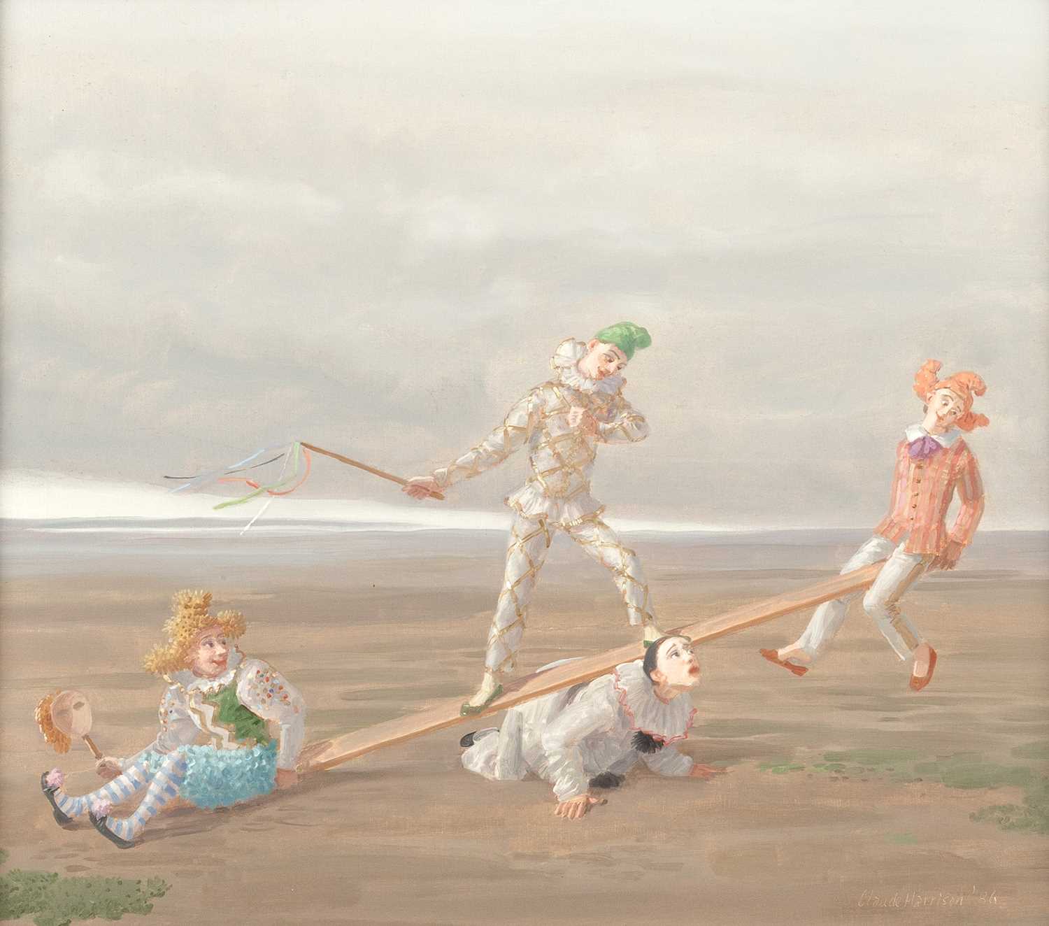 Lot 210 - Claude Harrison (1922-2009) Poor Pierrot,