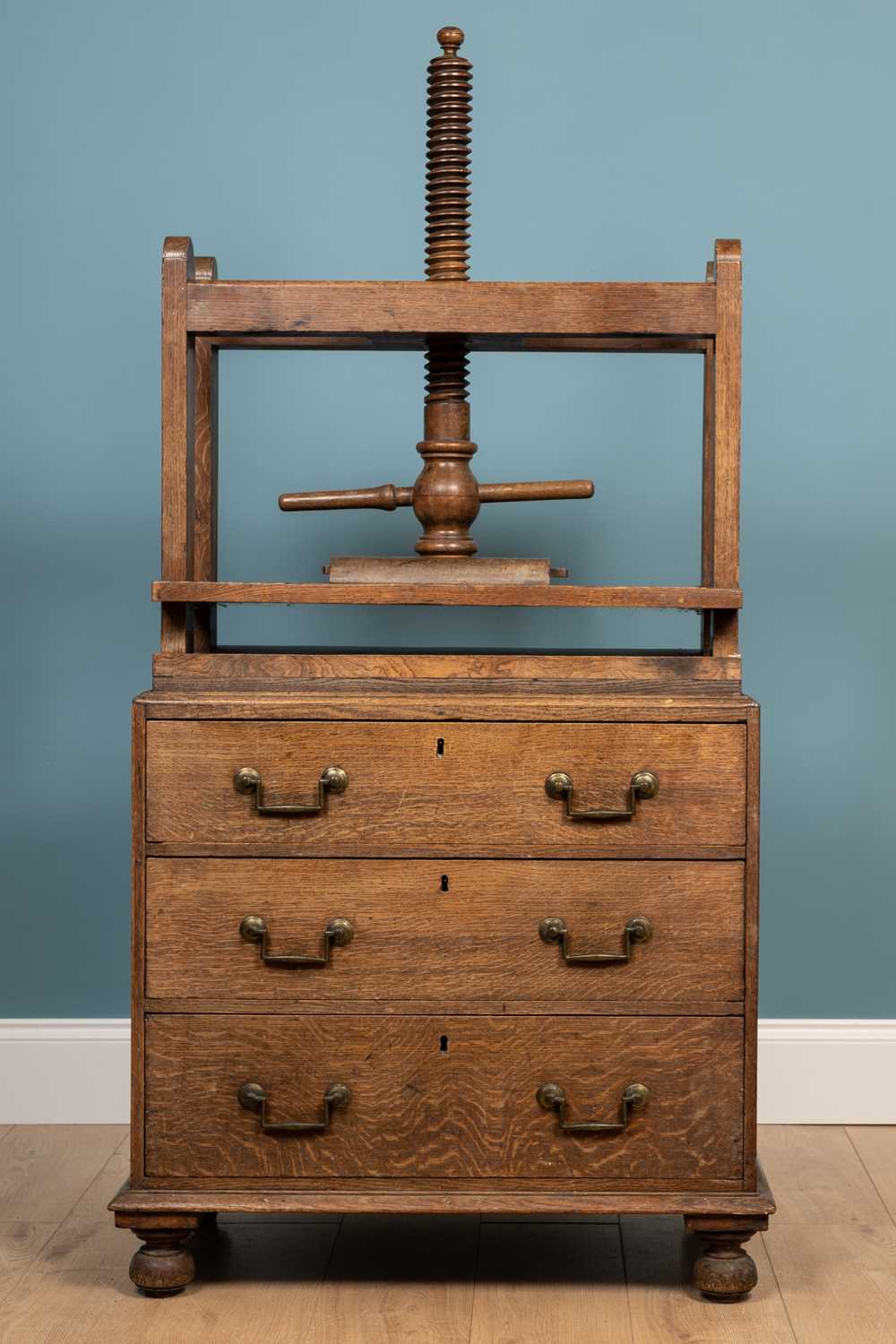 Oak linen press store