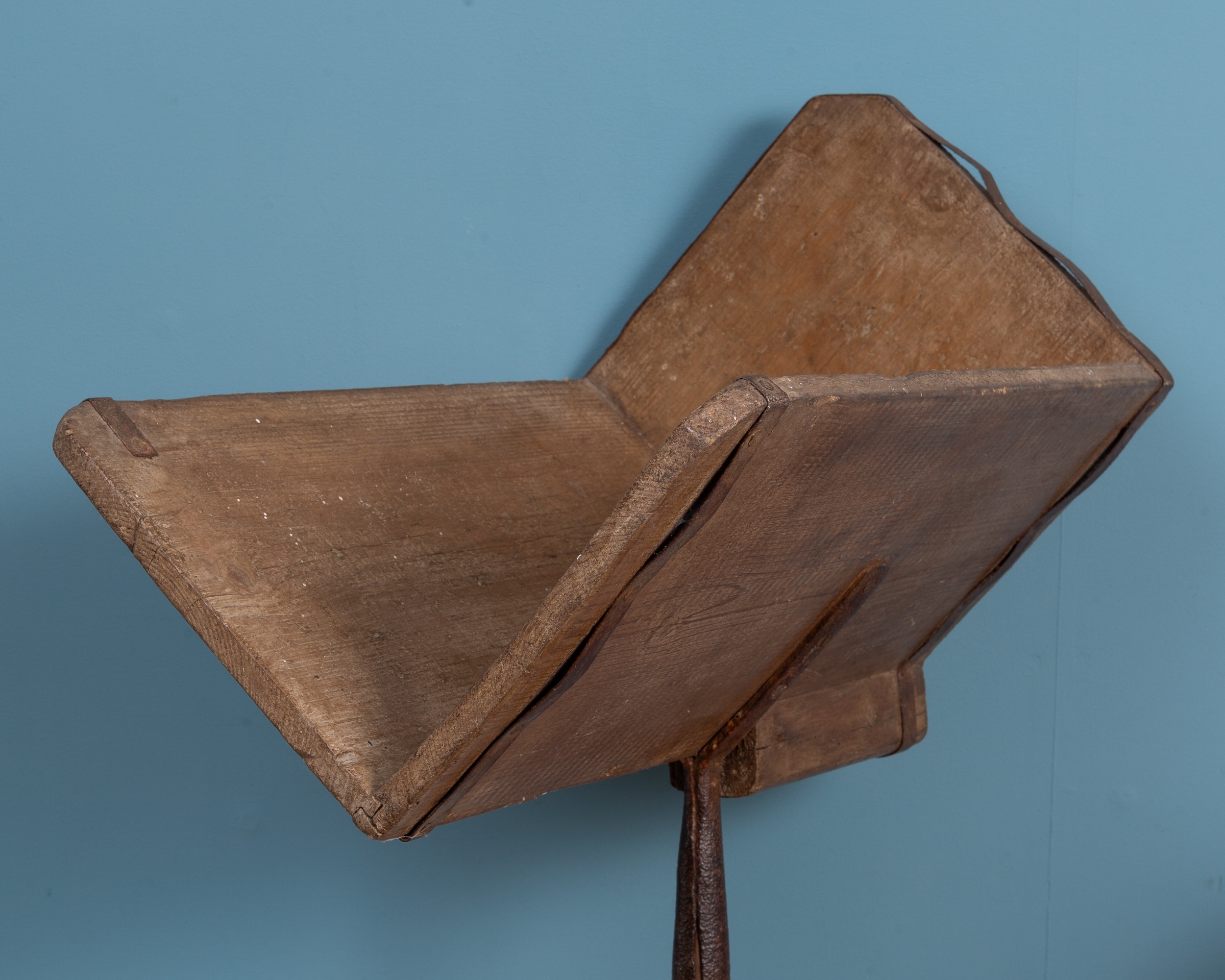 Lot 1206 - An antique wood and wrought iron