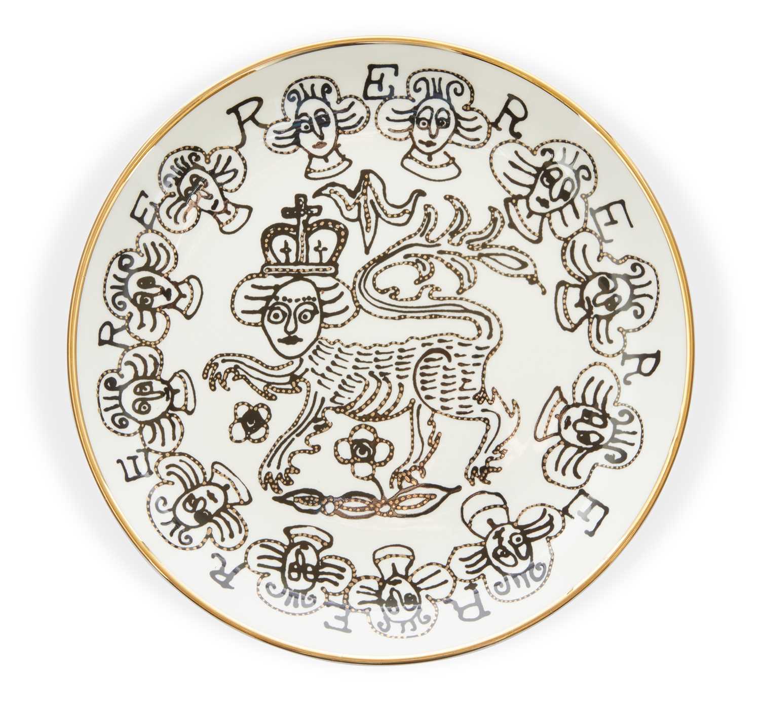 Lot 679 - Grayson Perry (b.1960) Lion Queen Plate