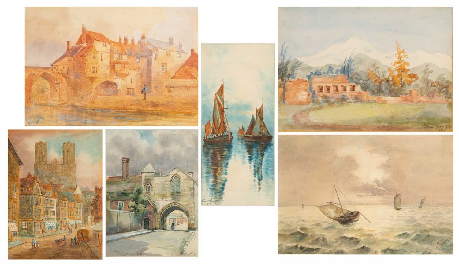 Lot 120 - Edith Perkins A pair of Maritime