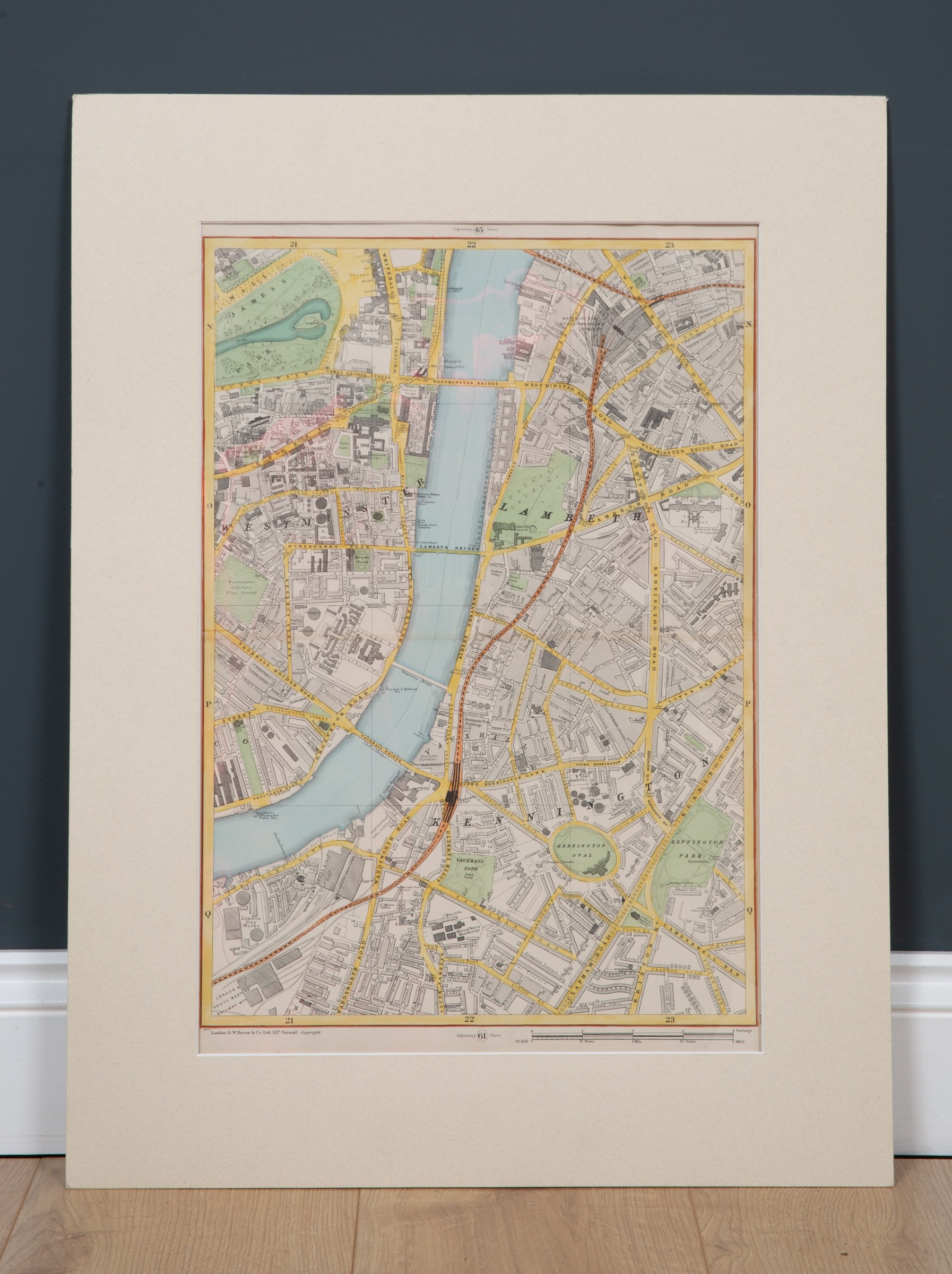 Lot 108 - A map of the London suburb of Hammersmith