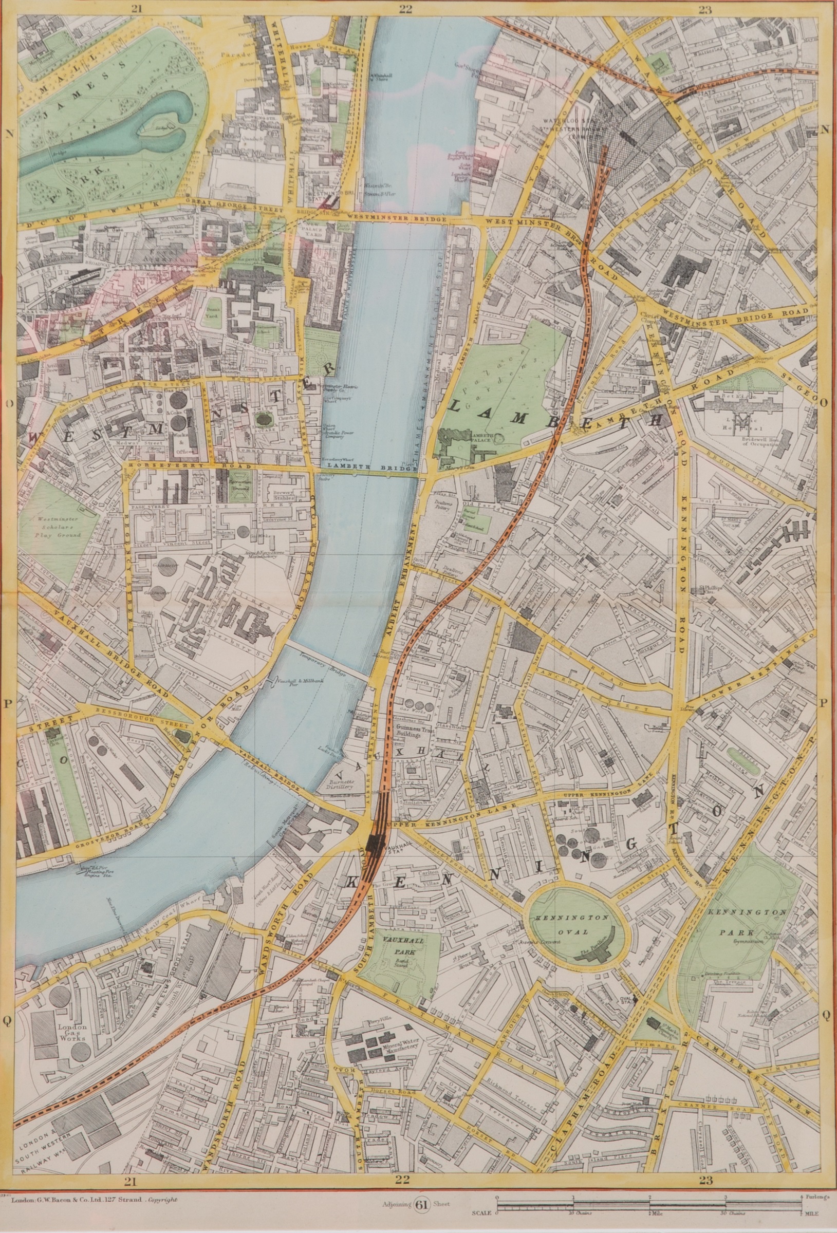 Lot 108 - A map of the London suburb of Hammersmith